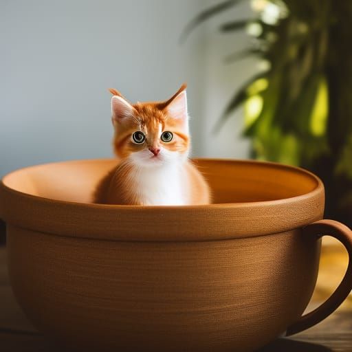 Illegally Smol Kitteh - AI Generated Artwork - NightCafe Creator