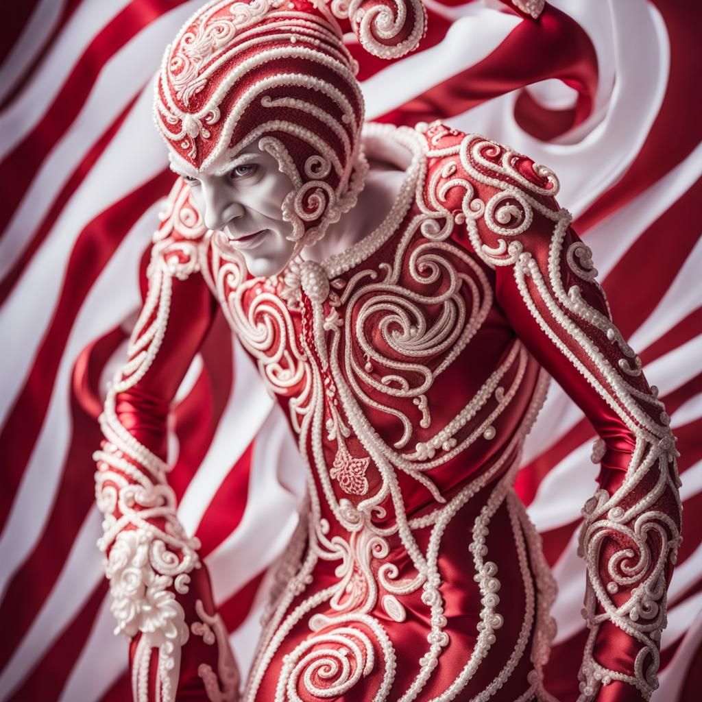 Candy cane man - AI Generated Artwork - NightCafe Creator