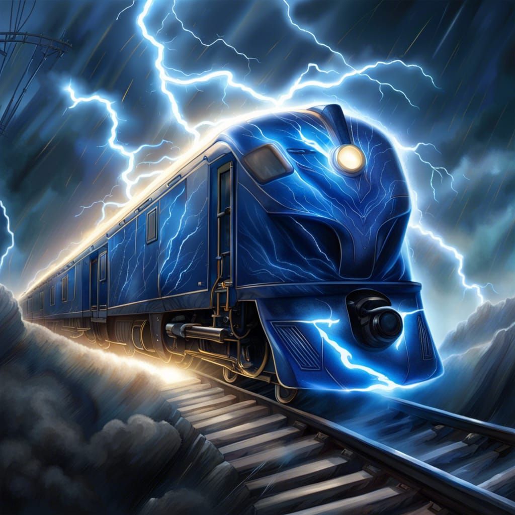 A train that runs on the power of a lightning elemental, the energy ...