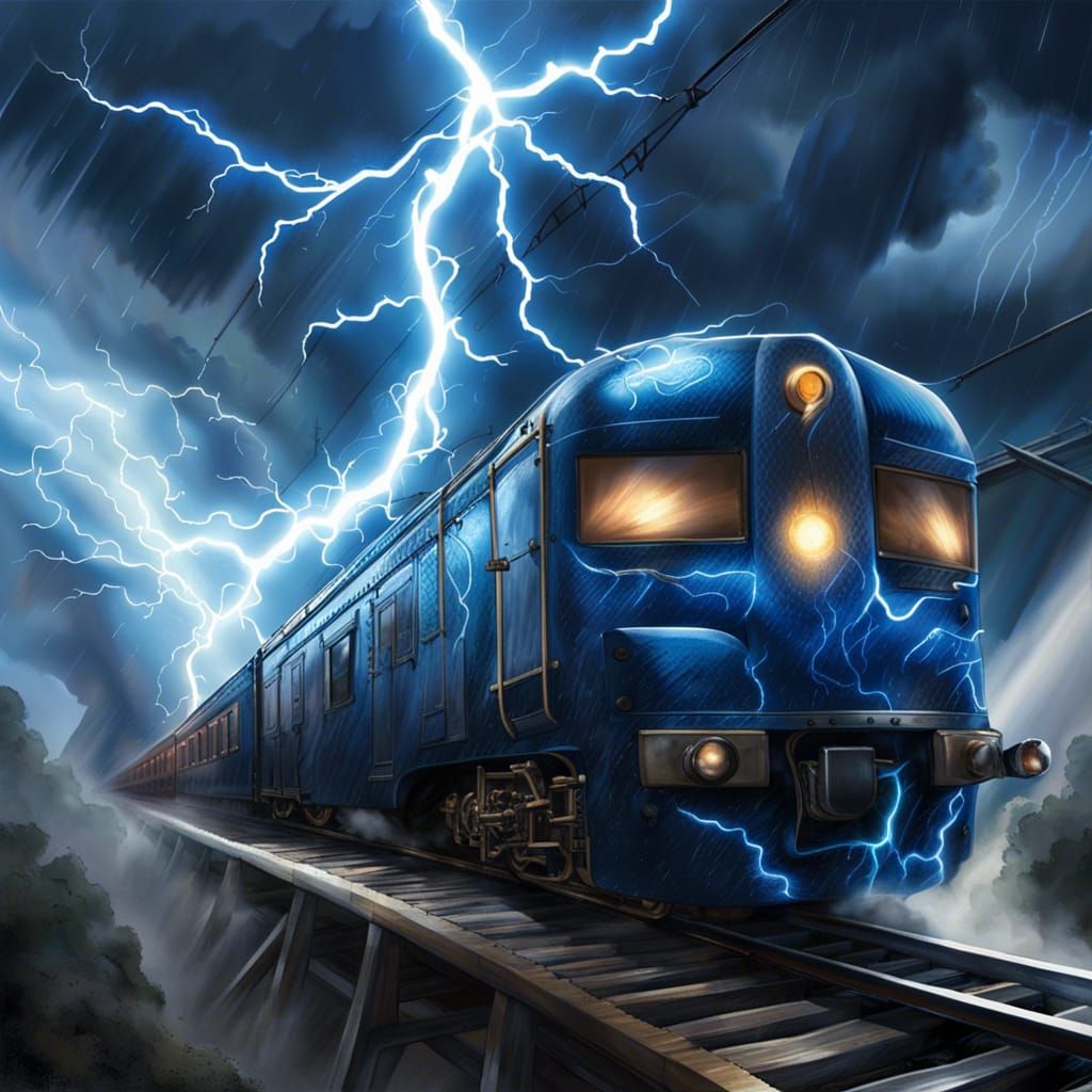 A train that runs on the power of a lightning elemental, the energy ...