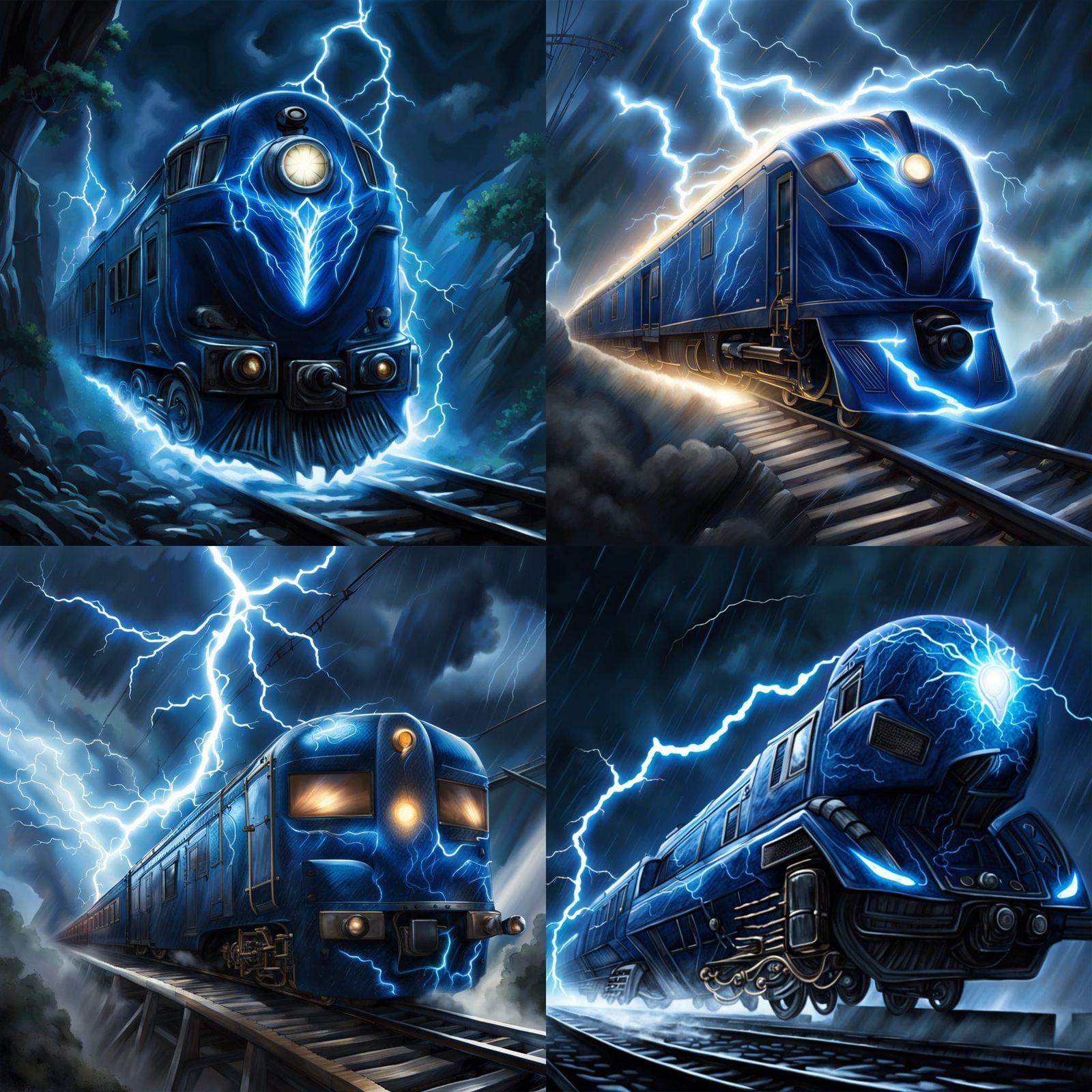 A train that runs on the power of a lightning elemental, the energy ...