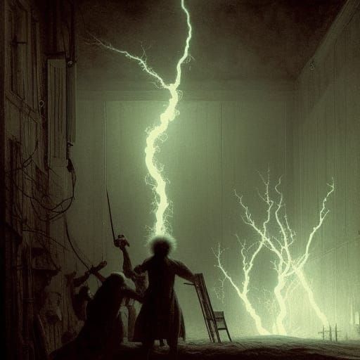 Electric Trees Experiment - AI Generated Artwork - NightCafe Creator