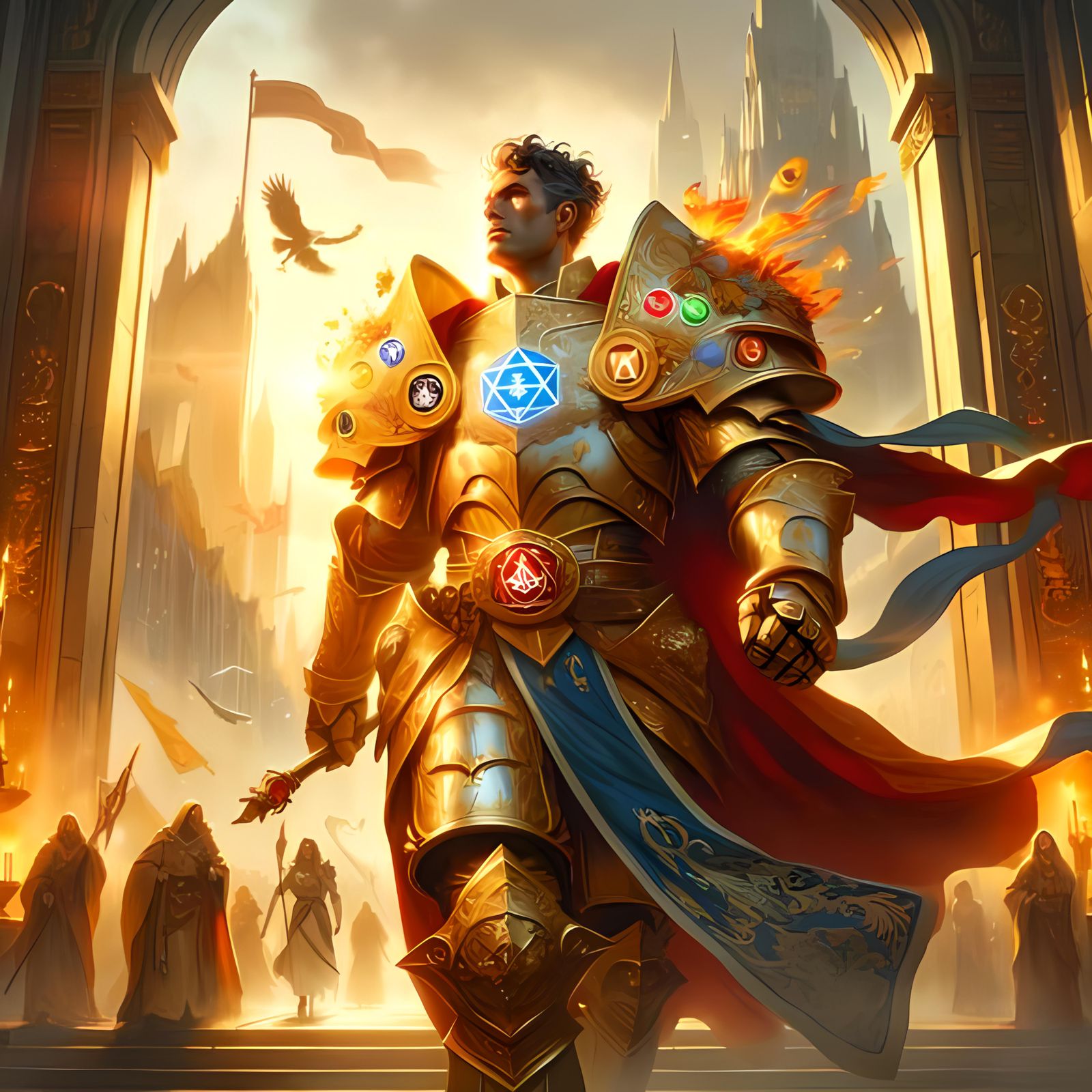 Paladine of the Elementals - AI Generated Artwork - NightCafe Creator