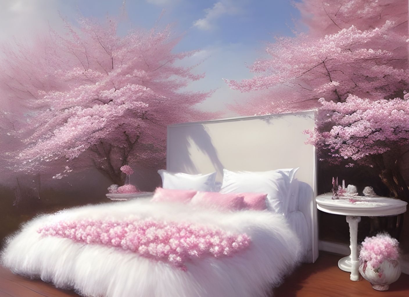 Sakura Sleepscape - AI Generated Artwork - NightCafe Creator
