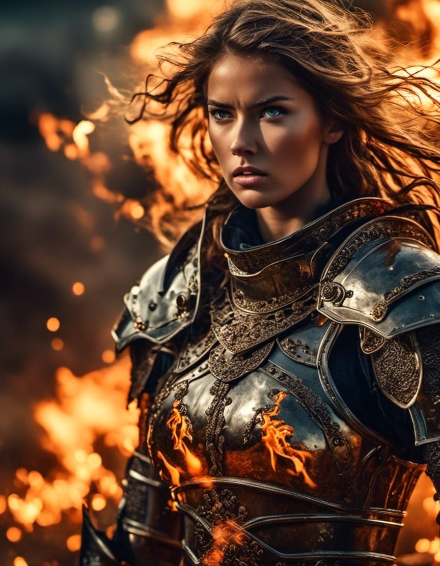 female knight - AI Generated Artwork - NightCafe Creator