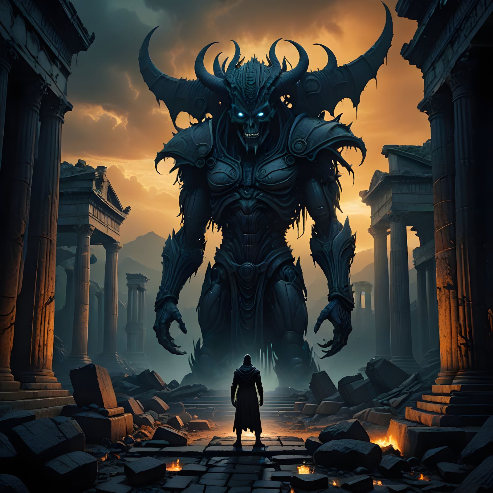 a demon in greece - Ancient Greek Demon Revealed in Vivid Fa...