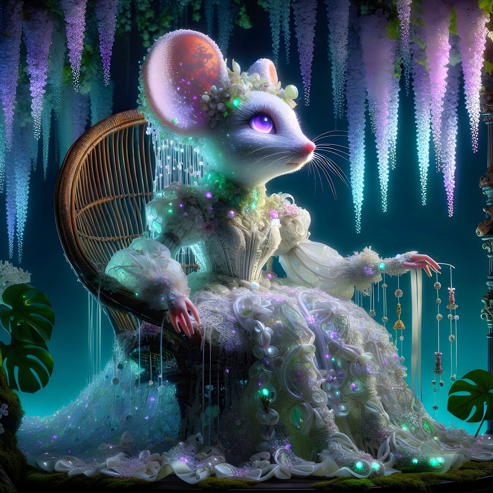 Daisy Worcester - Ethereal Mouse Goddess in Victorian Attire