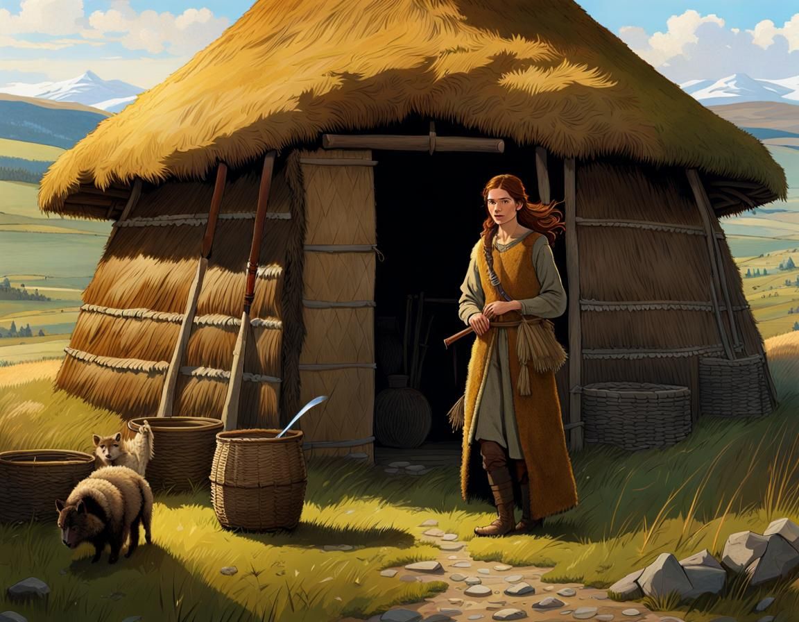 Neolithic Girl - AI Generated Artwork - NightCafe Creator