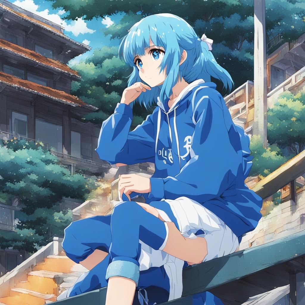 La Blue Girl Anime - AI Generated Artwork - NightCafe Creator