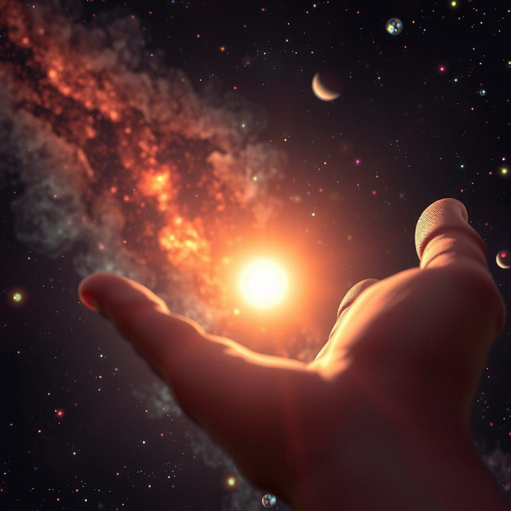 Surreal Cosmic Sunburst in Intricate Detail - AI Art