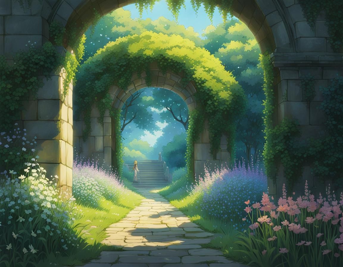 secret garden 02 - AI Generated Artwork - NightCafe Creator