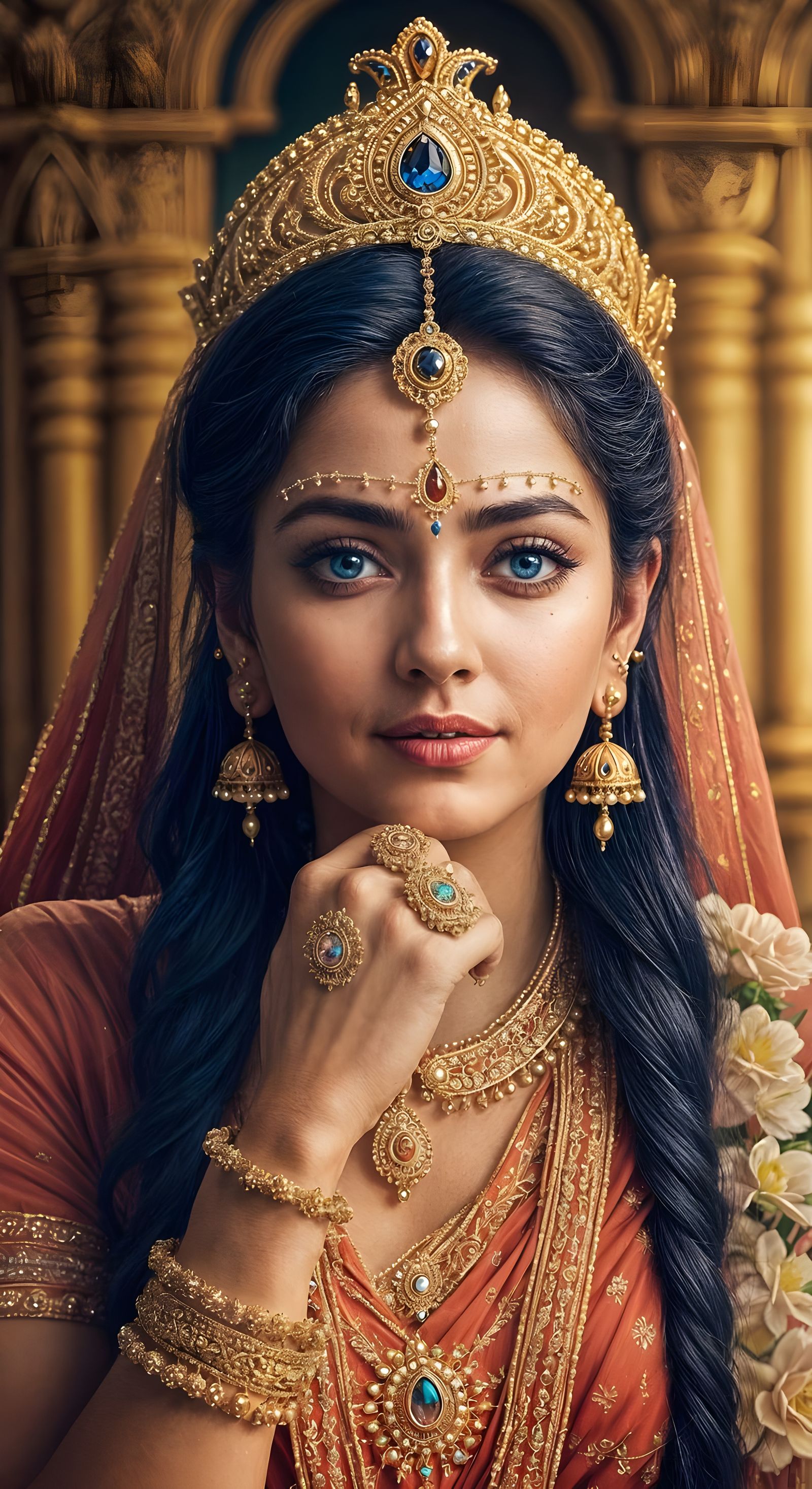 Radha Rani - Goddess Radha Rani in Ethereal Beauty