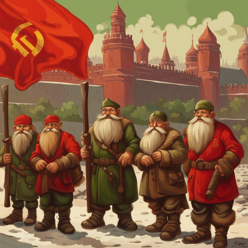 Soviet Dwarves - AI Generated Artwork - NightCafe Creator