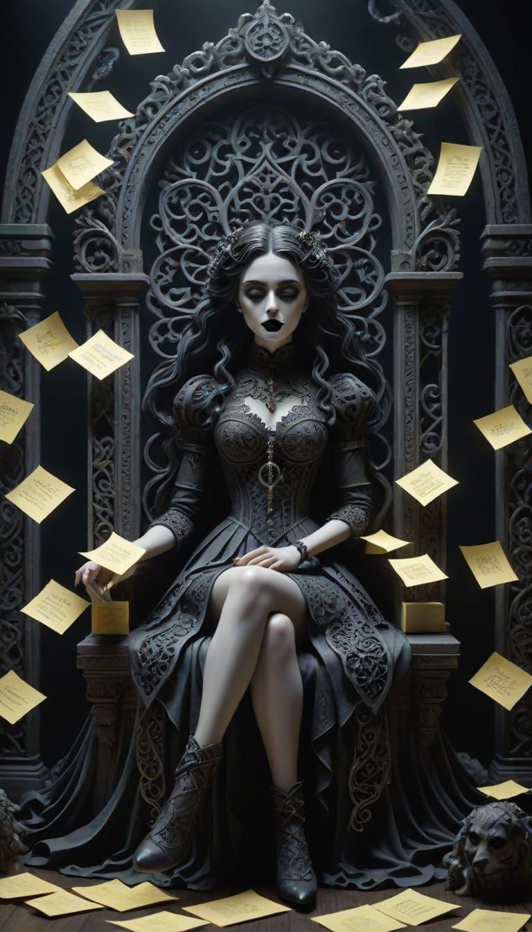 Sticky notes throne chair - Sticky notes throne chair