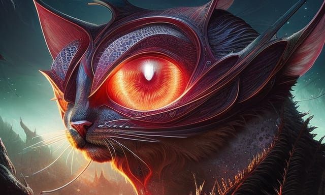 Alien Cat - AI Generated Artwork - NightCafe Creator
