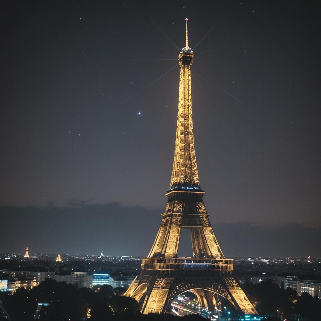 Point of Attraction: Eifel Tower - AI Generated Artwork - NightCafe Creator