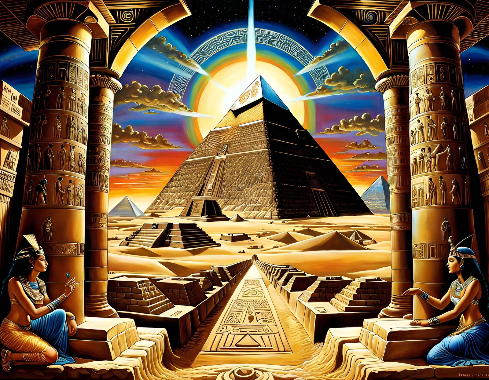 Pyramids - AI Generated Artwork - NightCafe Creator