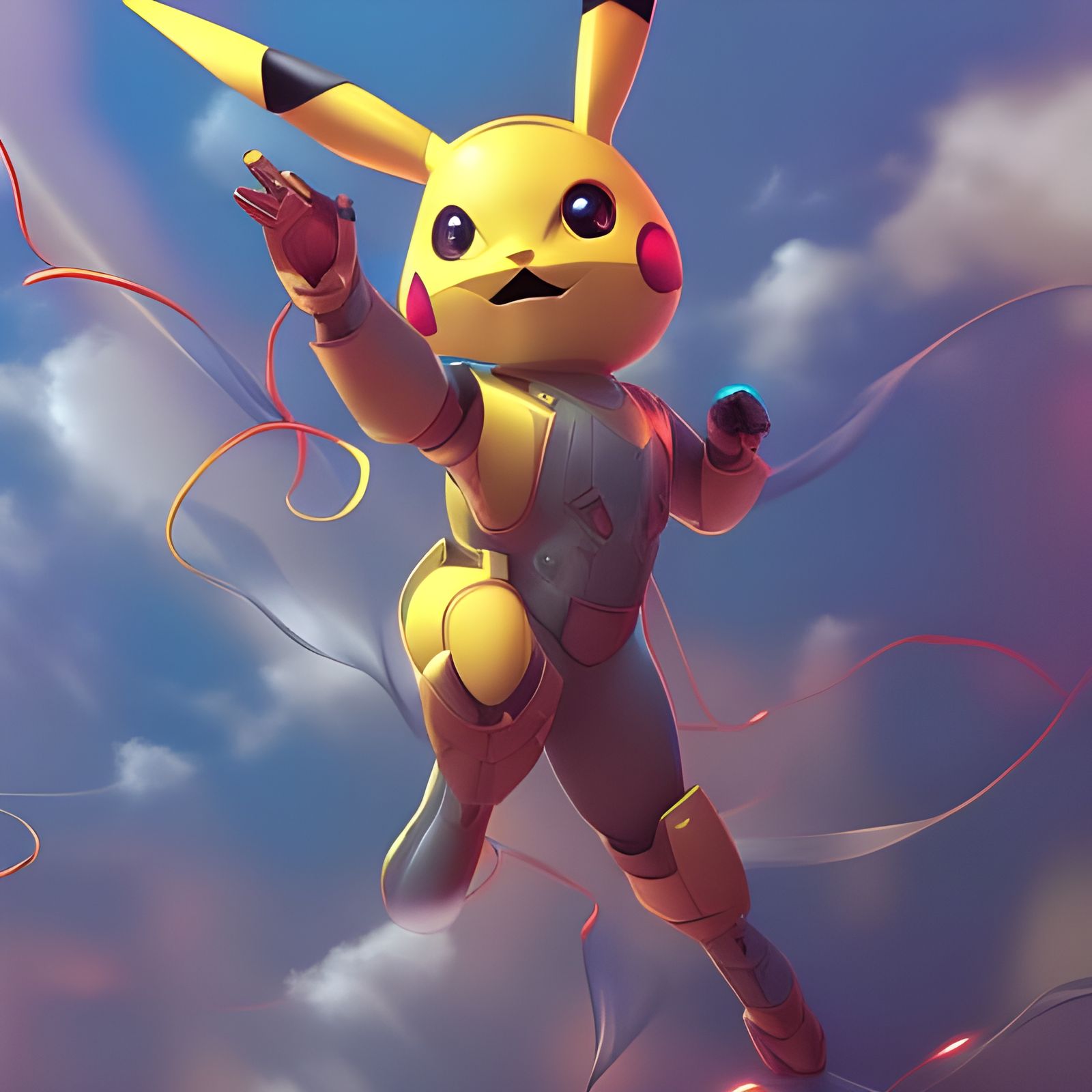 robot pikachu - AI Generated Artwork - NightCafe Creator