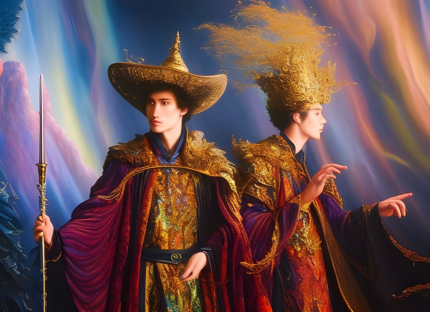 Merlin and Arthur - AI Generated Artwork - NightCafe Creator