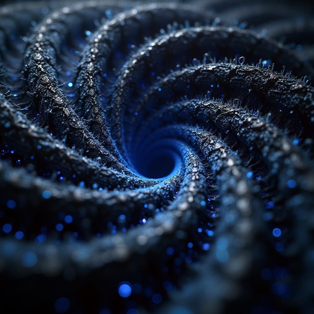 Ulam 8 - Futuristic Ulam Spiral Cone with Prime Number Highl...