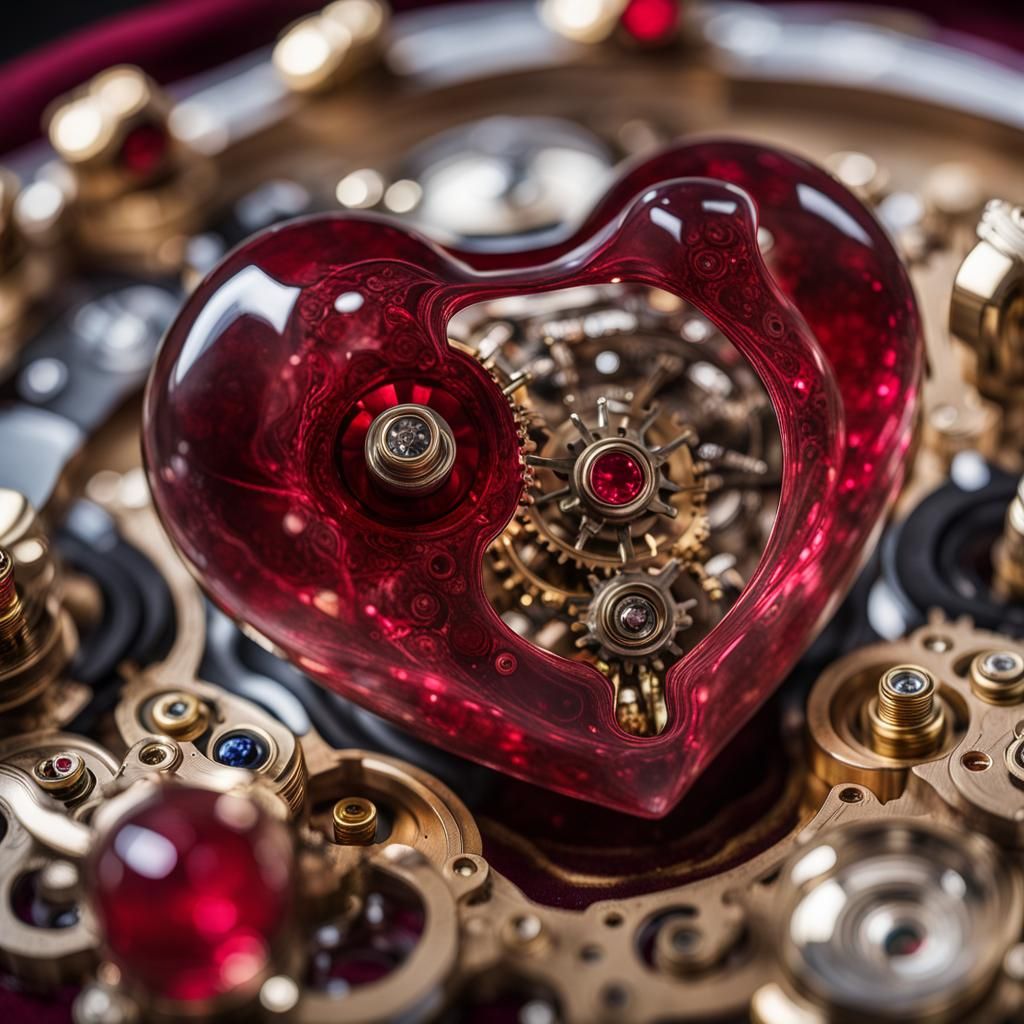 Clockwork heart - AI Generated Artwork - NightCafe Creator
