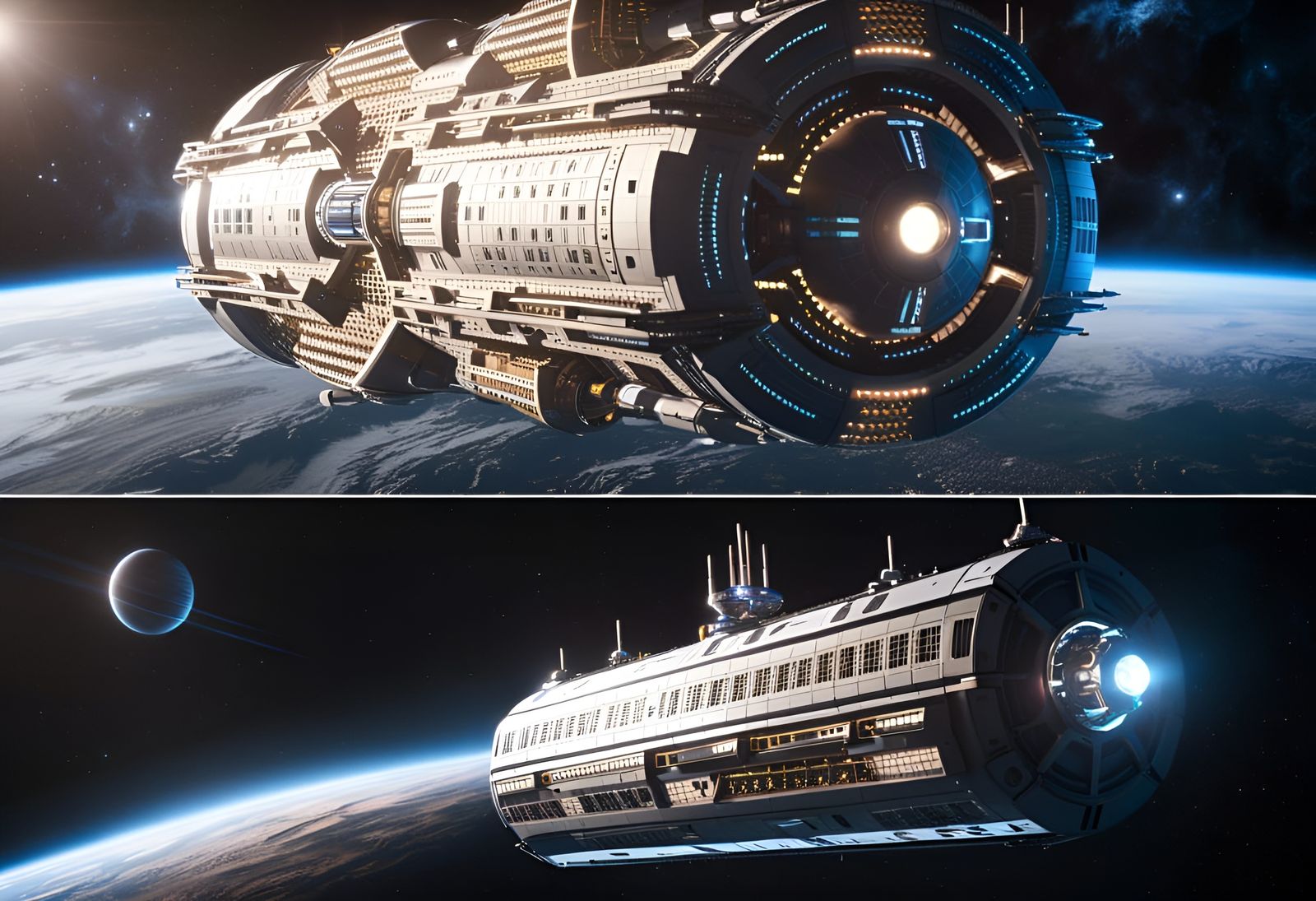 Interstellar Generation Ship - AI Generated Artwork - NightCafe Creator