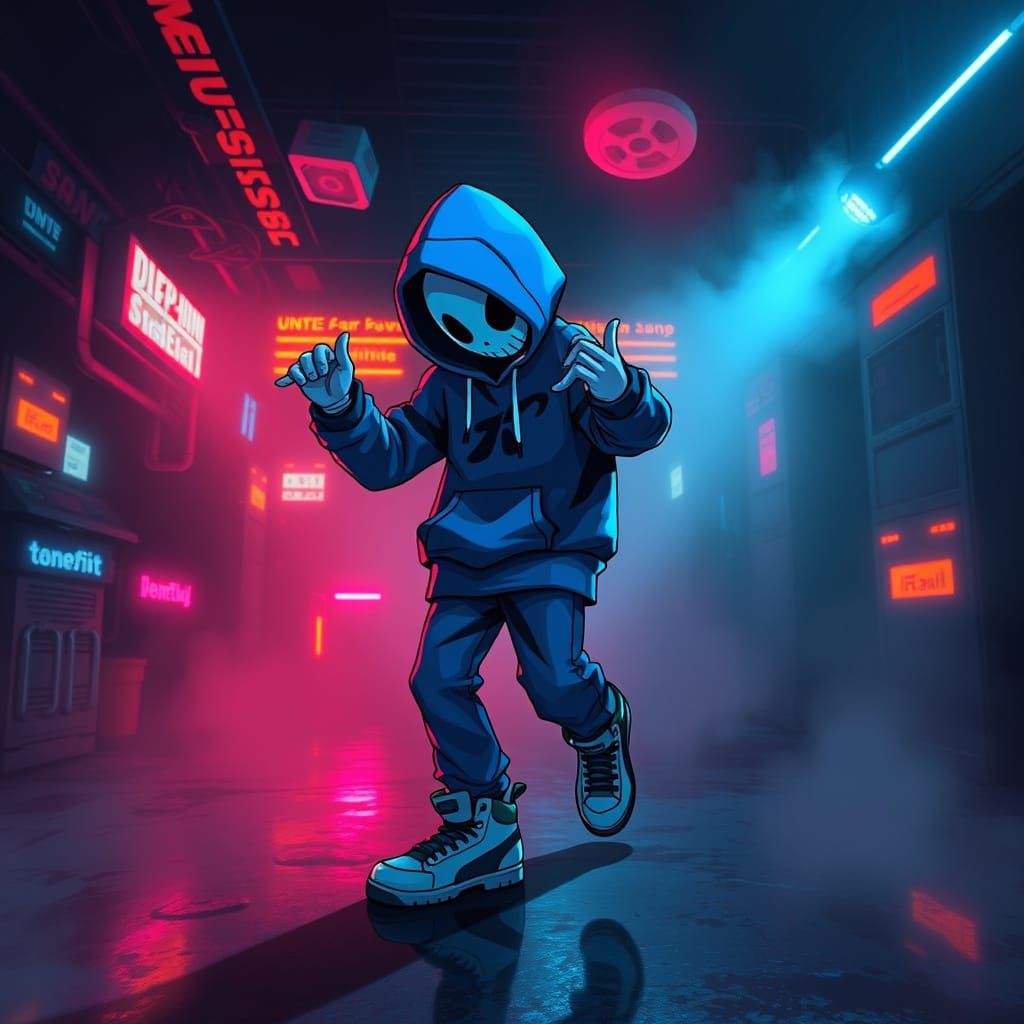 skull kid - Sans Undertale in Griddy Dance Style