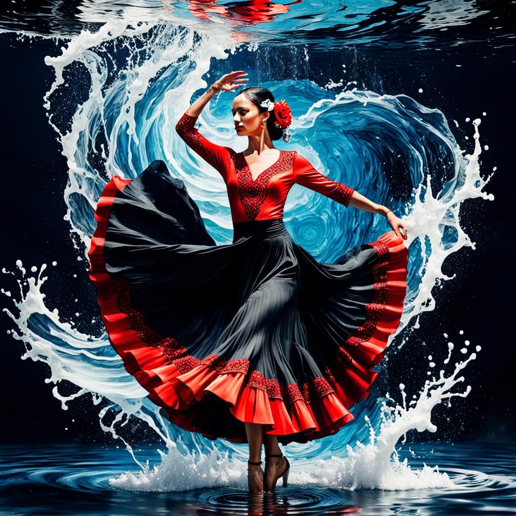 Dance of the Tides - AI Generated Artwork - NightCafe Creator