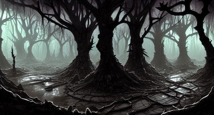 foreboding forest 4 - AI Generated Artwork - NightCafe Creator