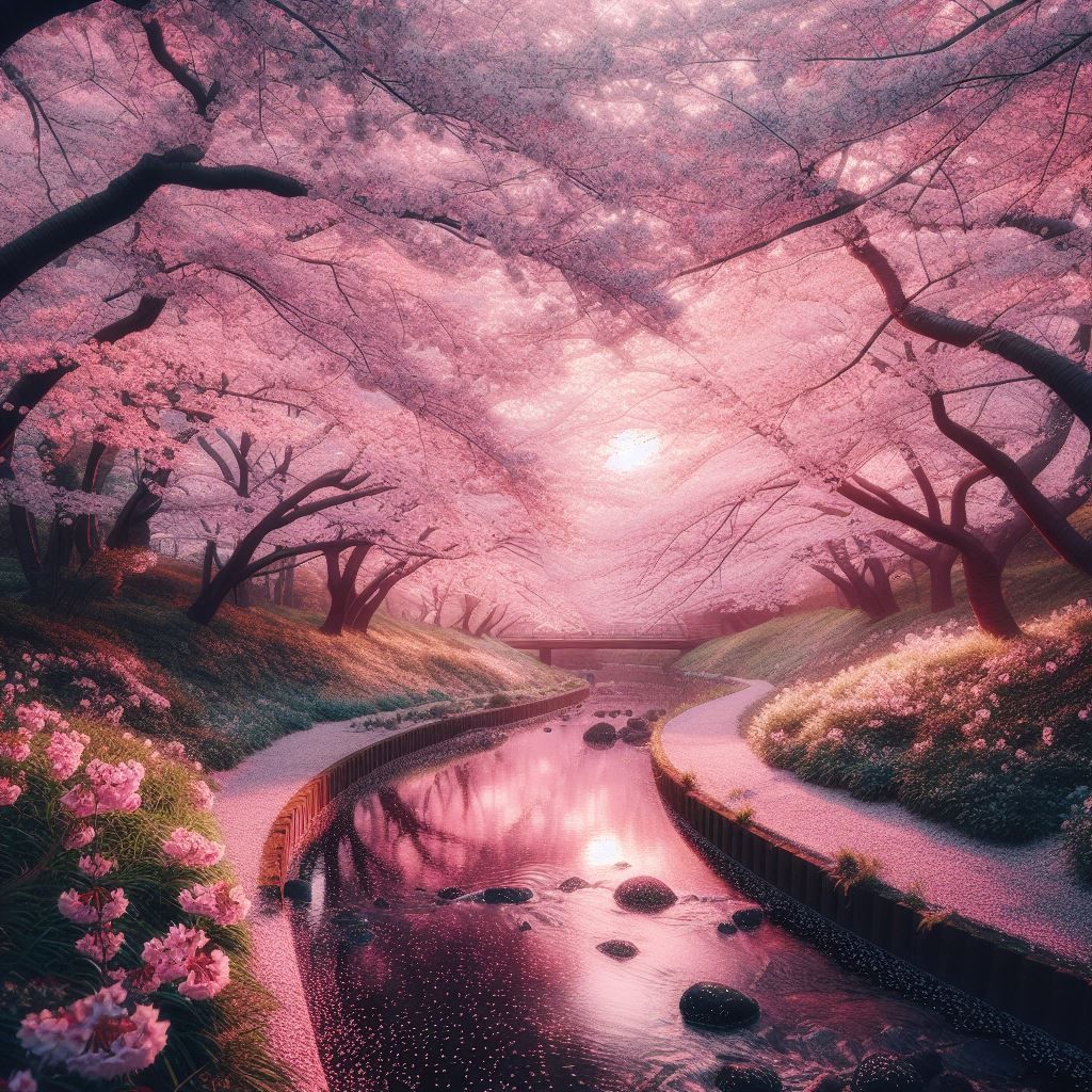 The Pink Path - AI Generated Artwork - NightCafe Creator