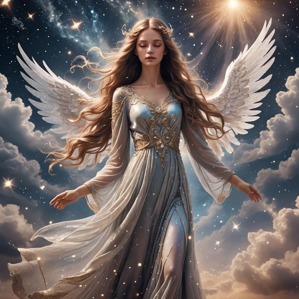 Celestial Angel - AI Generated Artwork - NightCafe Creator