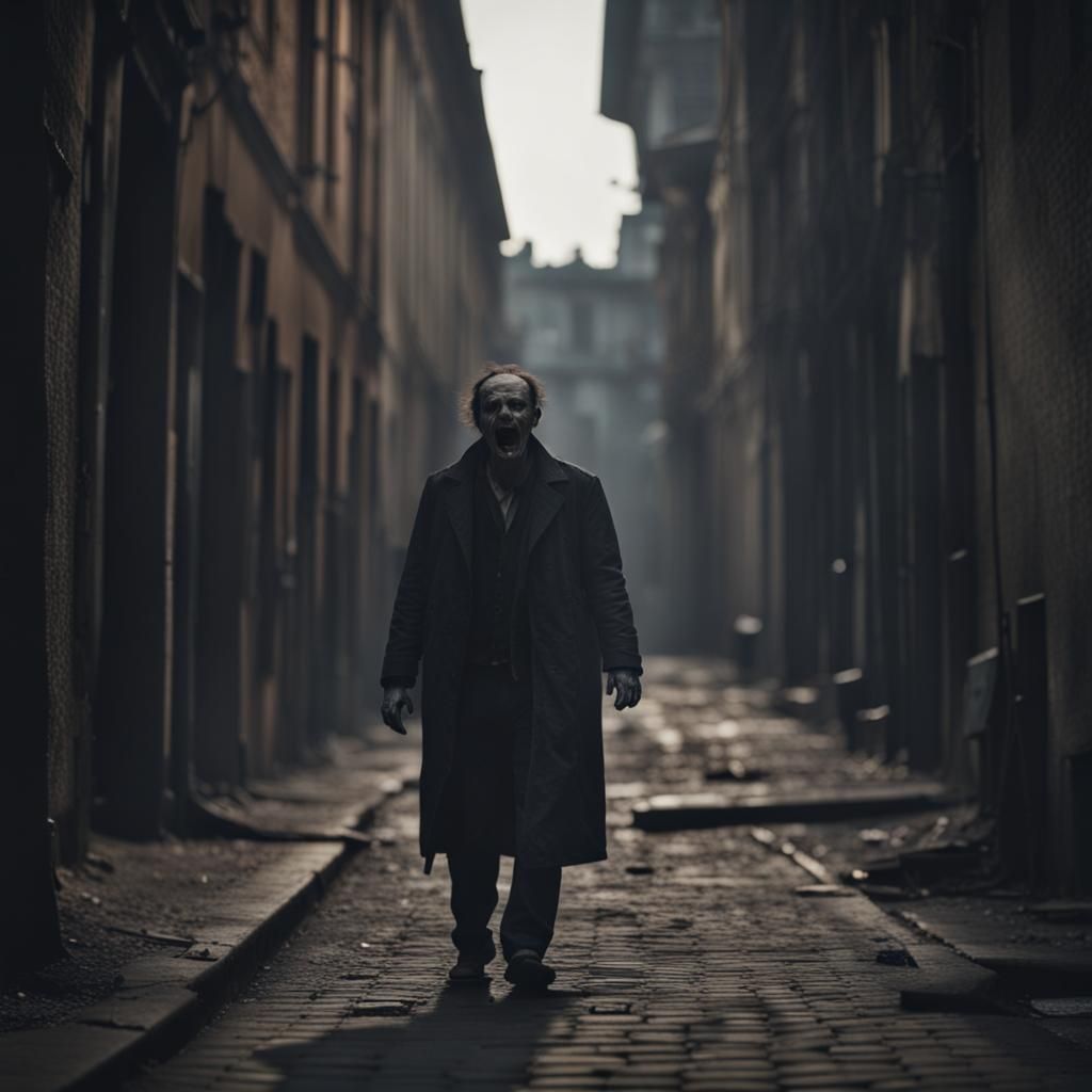 Strange man from the dark alley - AI Generated Artwork - NightCafe Creator