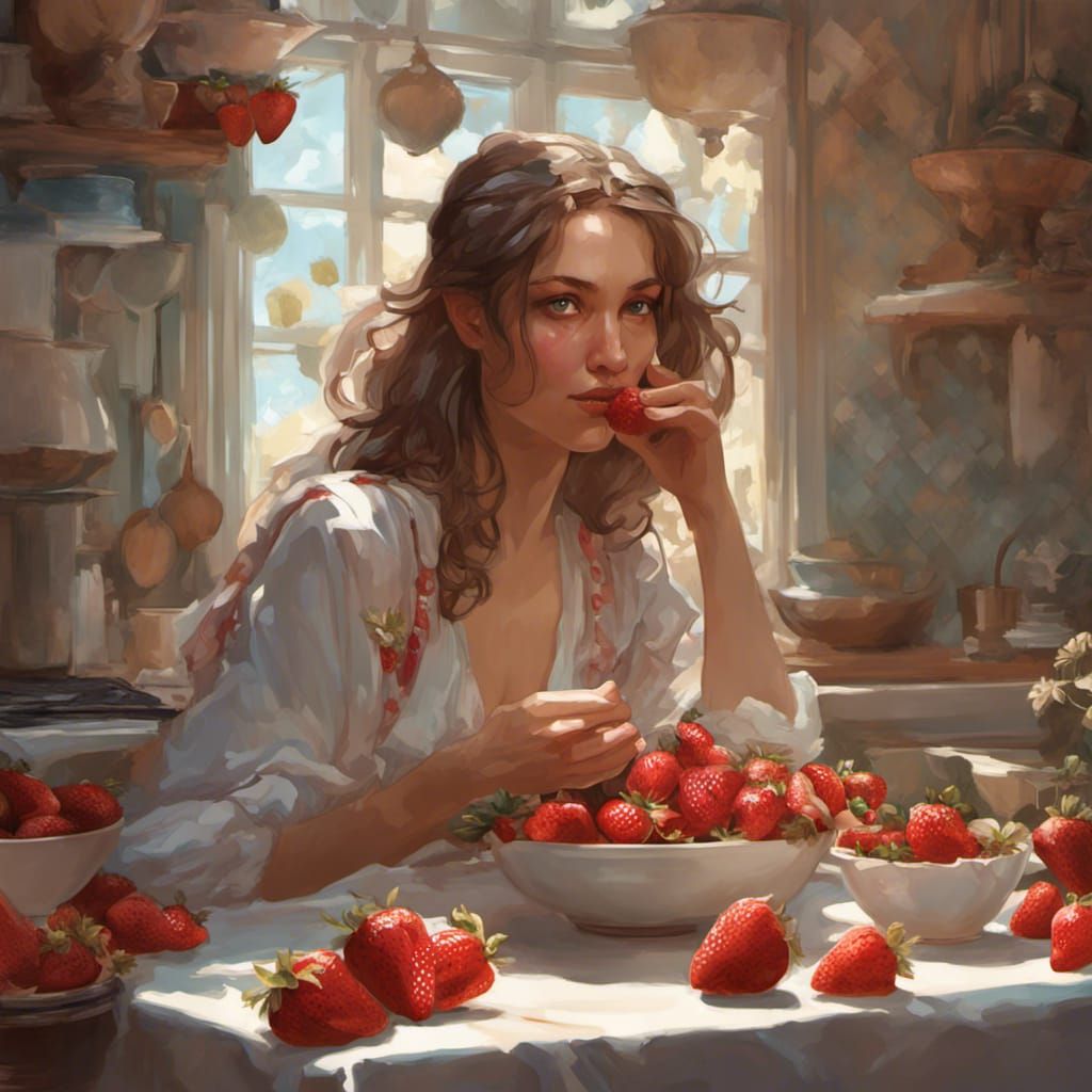 strawberry 5 - AI Generated Artwork - NightCafe Creator