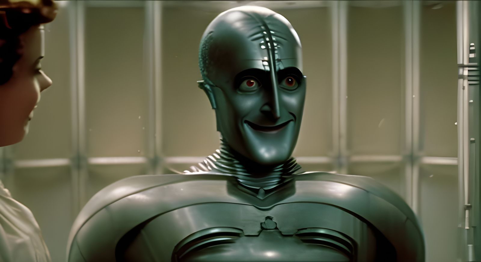 In Fritz Lang's Metropolis, Rotwang, the mad scientist, laughs ...