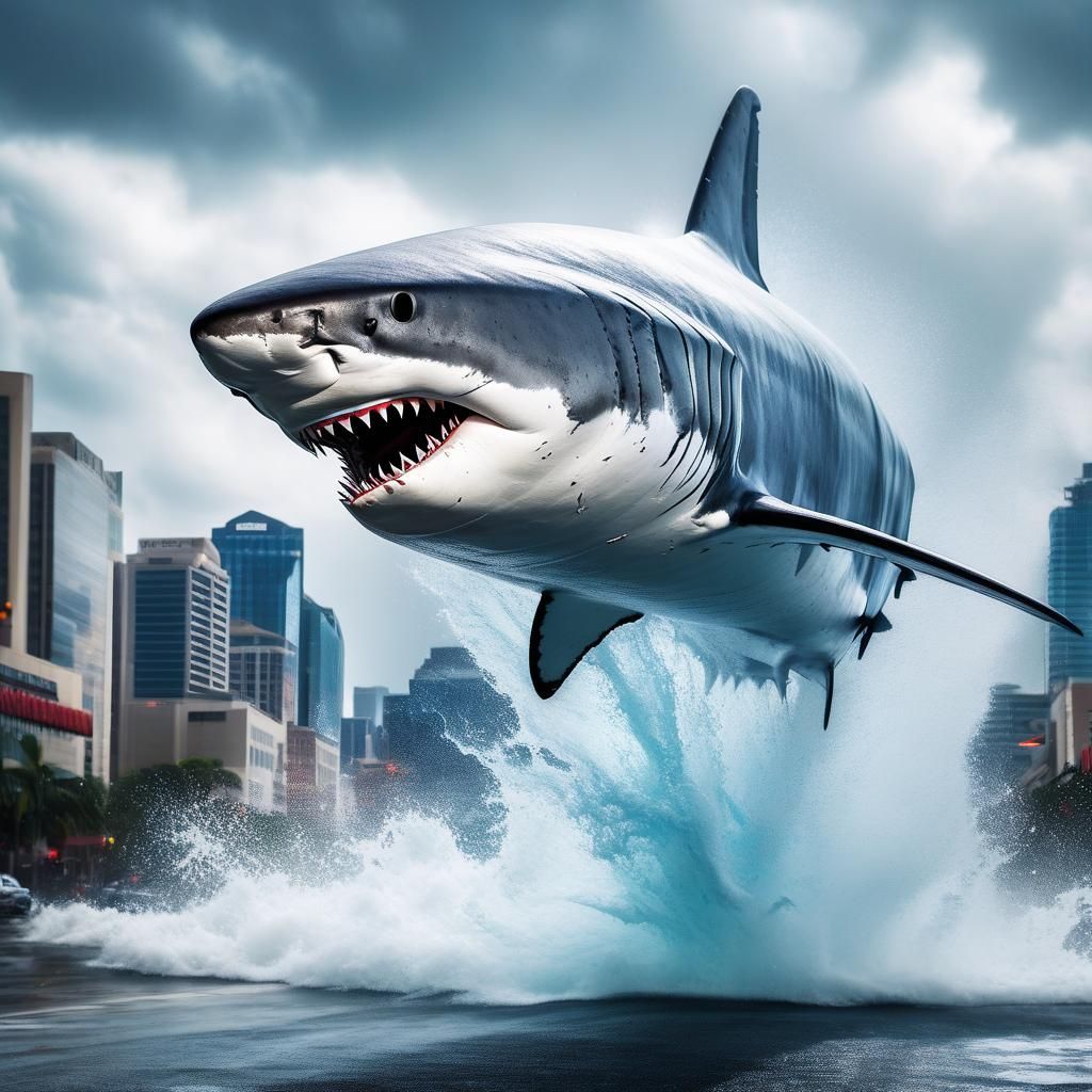 Sharknado... - AI Generated Artwork - NightCafe Creator