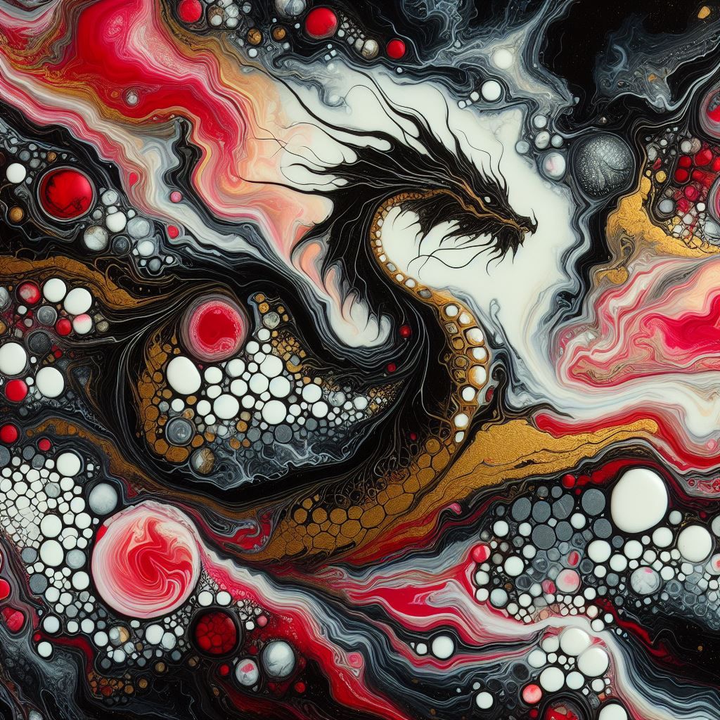 Abstract dragon - AI Generated Artwork - NightCafe Creator
