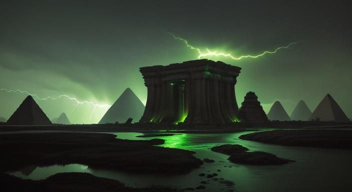 Alien Mega City - AI Generated Artwork - NightCafe Creator