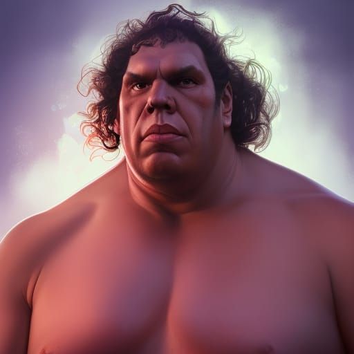 Andre the Giant 3 - AI Generated Artwork - NightCafe Creator