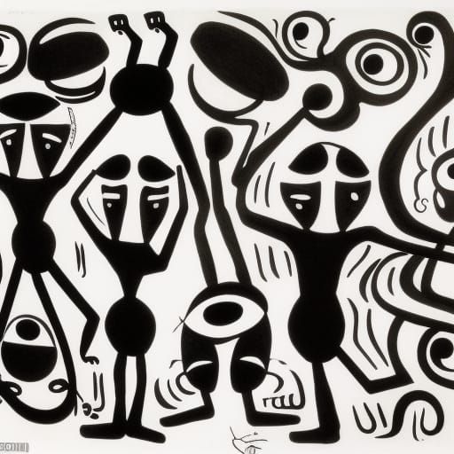 Tribal eyes dance - AI Generated Artwork - NightCafe Creator