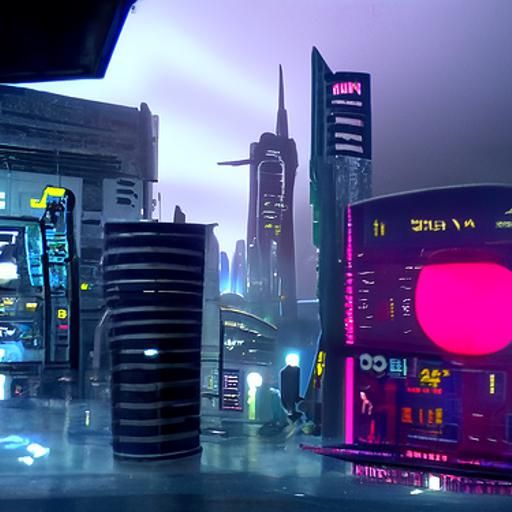 sci fi city - AI Generated Artwork - NightCafe Creator