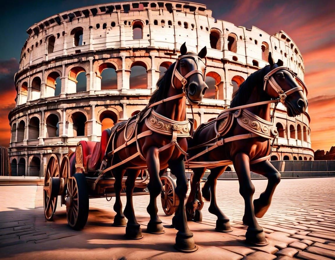 Roman Carriage - AI Generated Artwork - NightCafe Creator