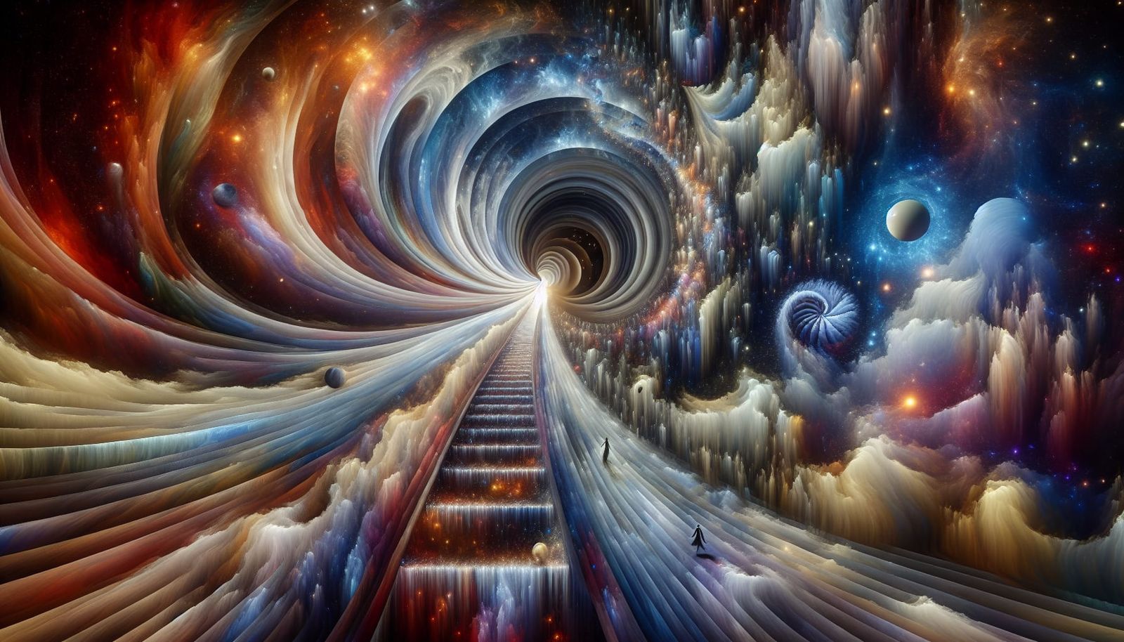 Cosmic Journey: The Vortex to Infinity - AI Generated Artwork ...