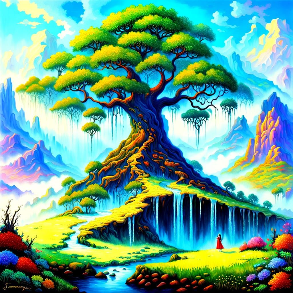 Whispers in an Ethereal Utopia - AI Art