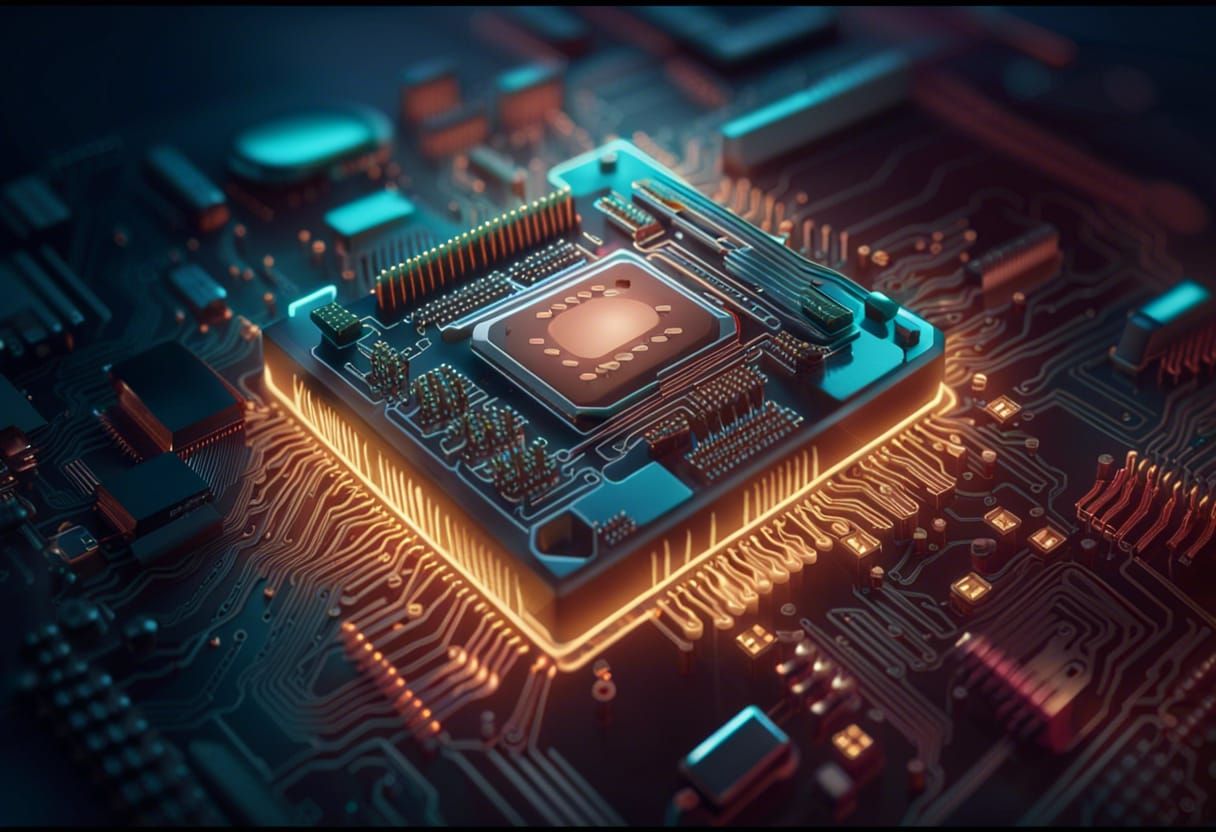 Motherboard microchip circuit board - AI Generated Artwork - NightCafe ...