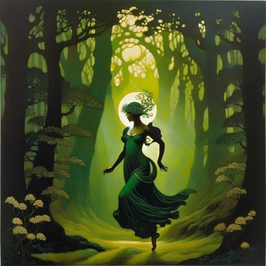 A Dryad Dancing - AI Generated Artwork - NightCafe Creator