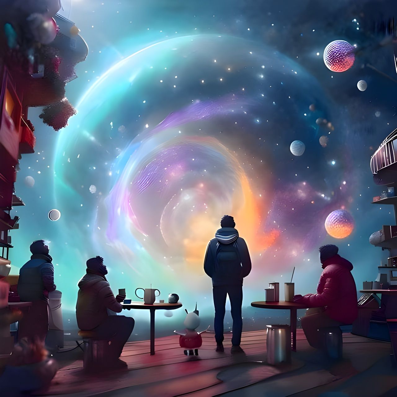 Cosmic Brew - AI Generated Artwork - NightCafe Creator