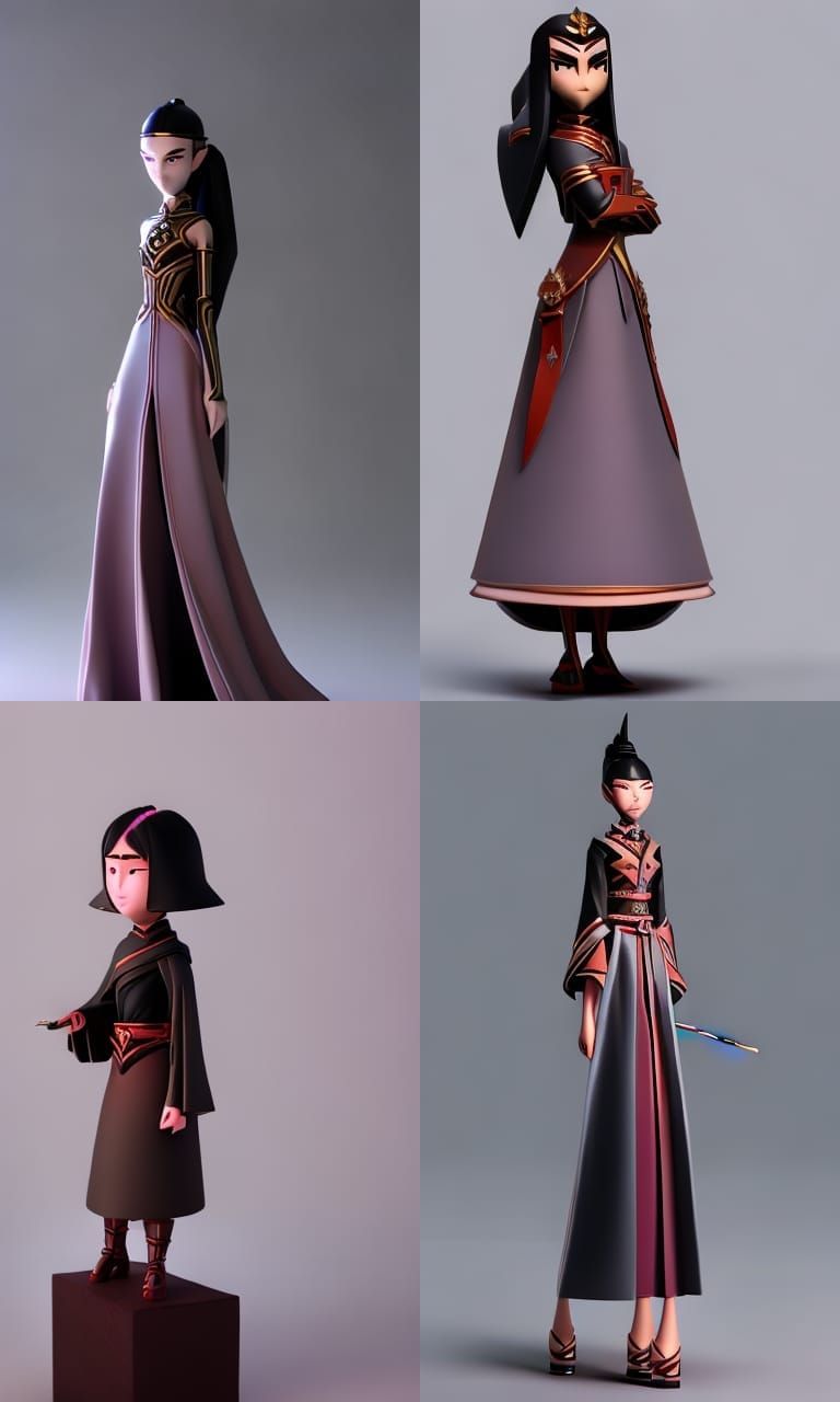 Tried to turn them into a POP figurine, but need to dial Stable 2.1 ...