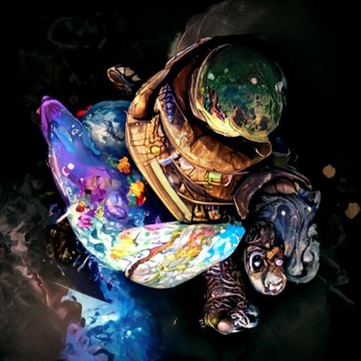 Discworld ontop of 4 Elephants ontop of a Turtle in space - AI ...