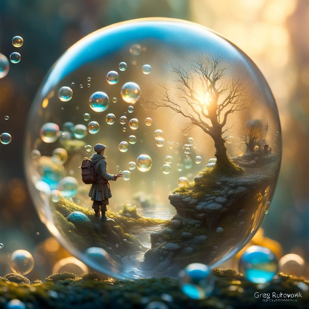 Soap bubble worlds - AI Generated Artwork - NightCafe Creator