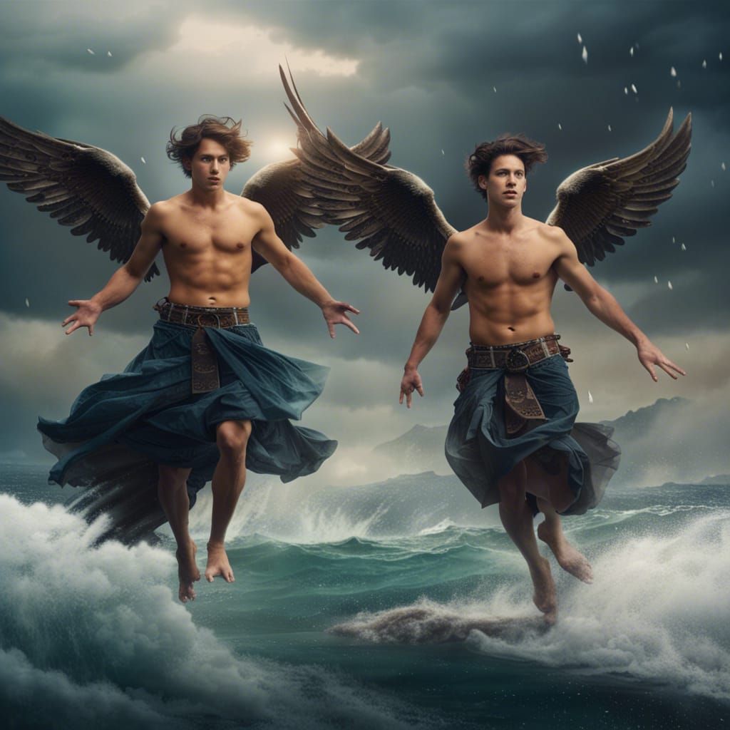 Zetes and Calais (early version 1) - AI Generated Artwork - NightCafe ...